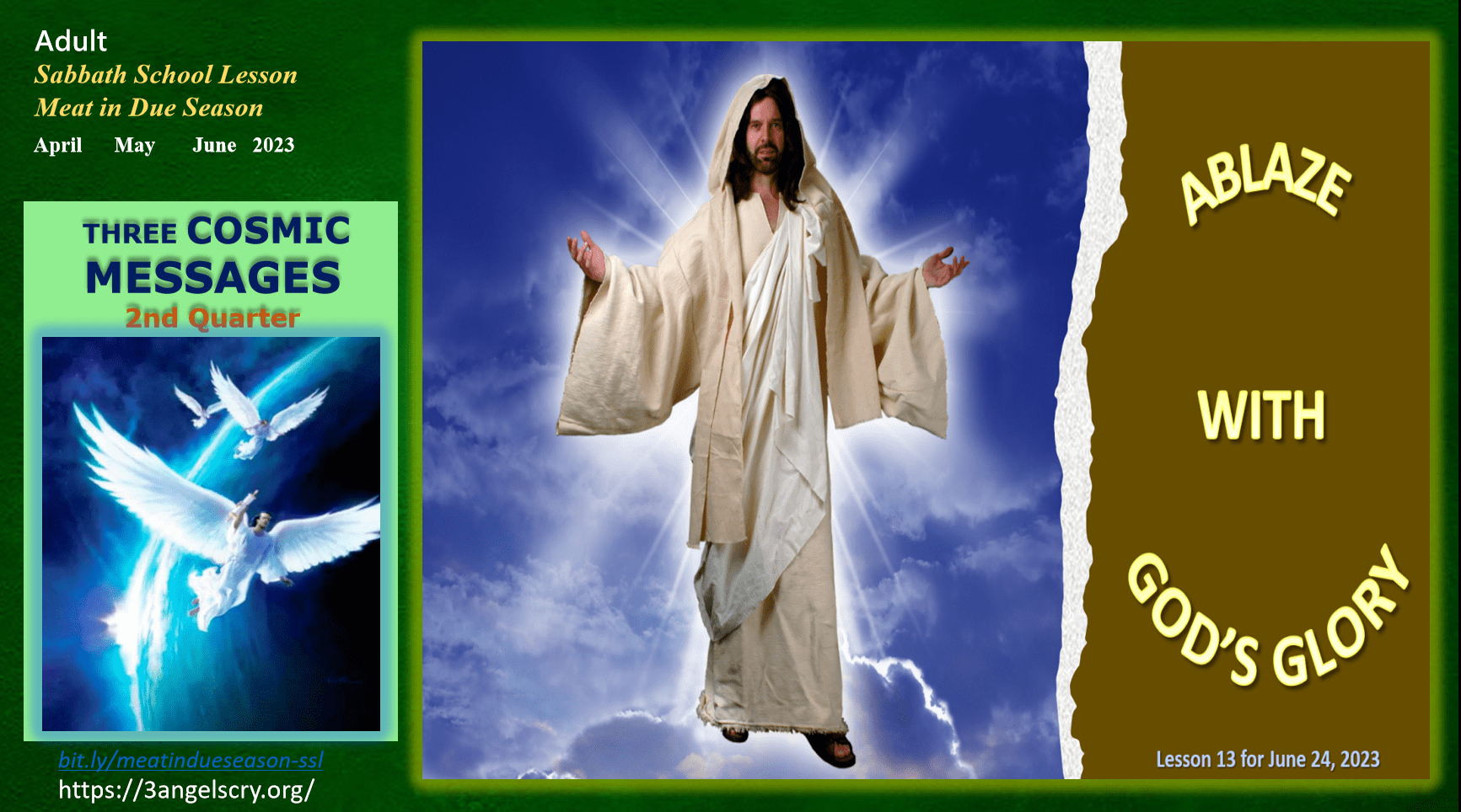 PDF: SS-Q2-L13 - Ablaze with God's Glory | 3 ANGELS' CRY