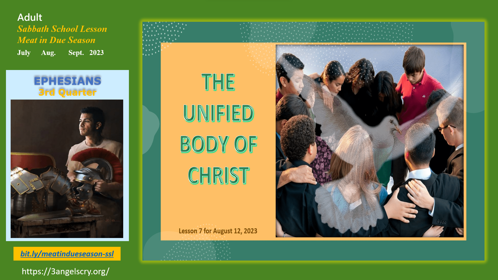 PDF: SS-Q3-L7 - The Unified Body of Christ | 3 ANGELS' CRY
