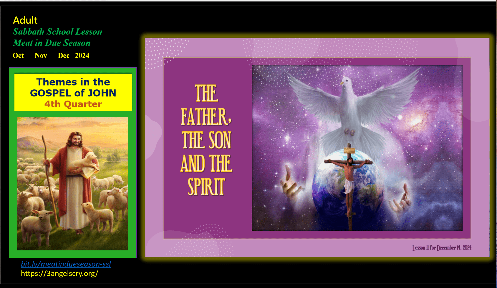 PDF: SS-Q4-L11 - The Father, the Son, and the Spirit | 3 ANGELS' CRY
